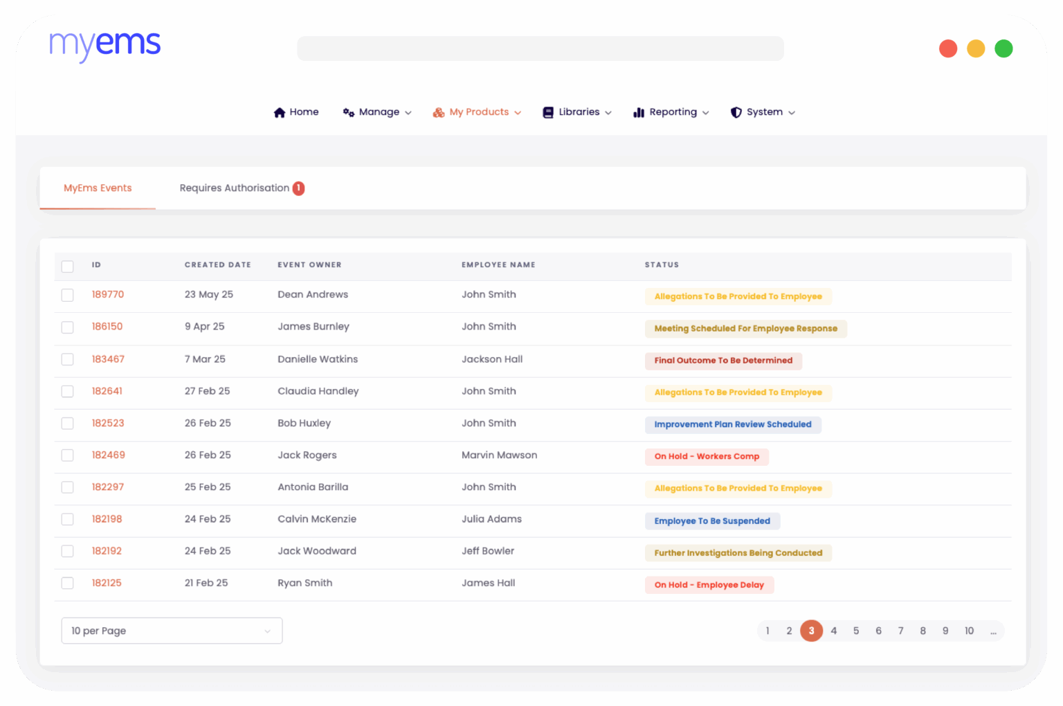 MyEms | Employee Relations Case Management